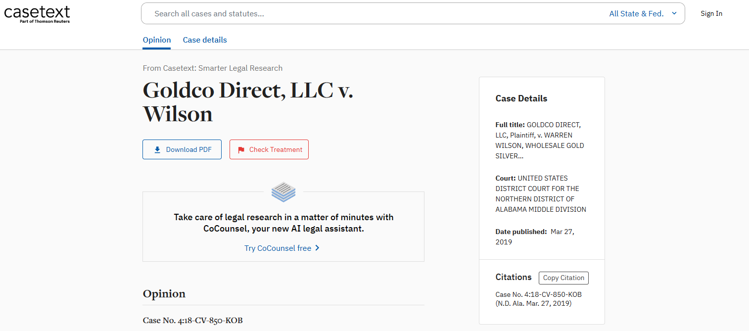 GoldCo Lawsuit: Scam Or Legit? - Online Court - 24th JDC Online Court